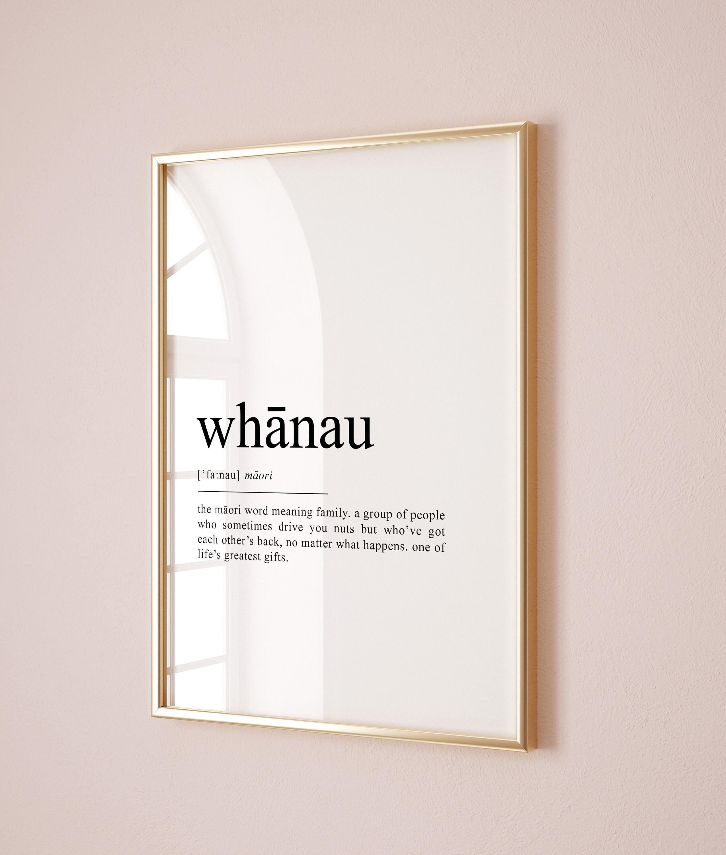 Maori Print, Whanau Definition Print, Whanau Poster, New Zealand Family ...