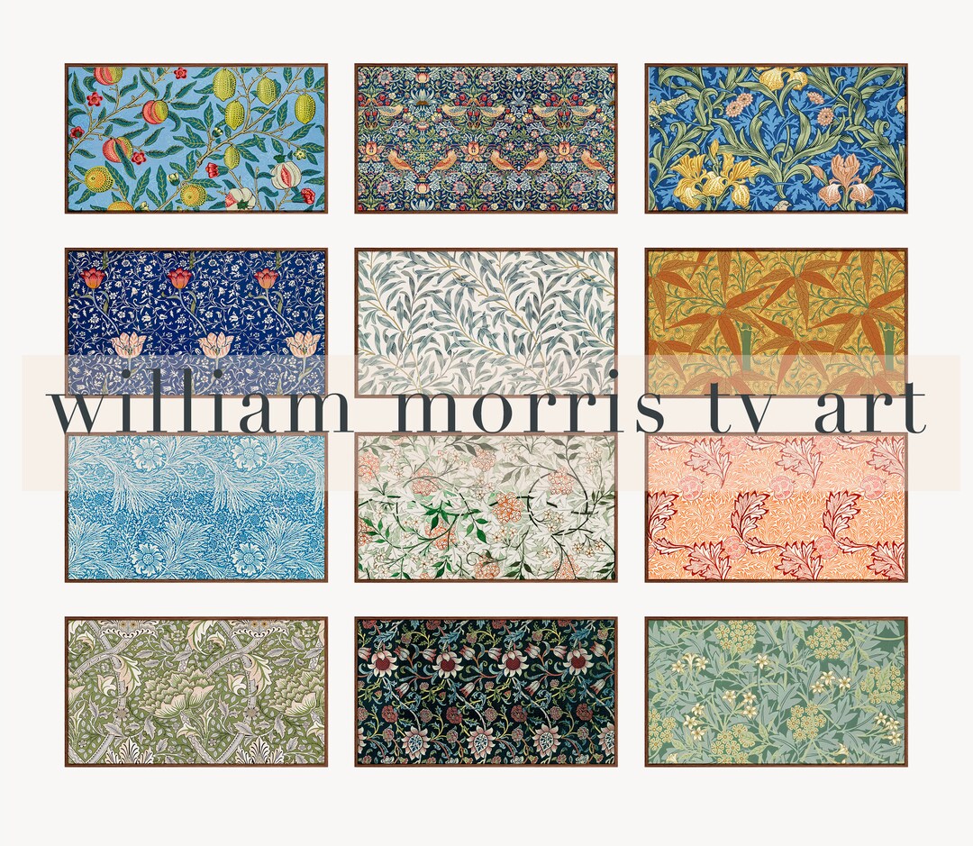 Samsung Frame TV Art William Morris Frame TV Art Nouveau Set of 15 ...