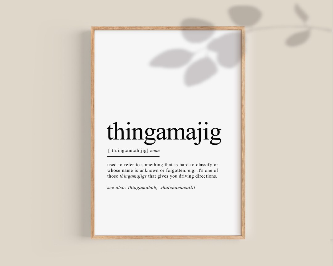 Thingamajig Ireland Poster Funny Irish Gifts Ireland Digital Print ...