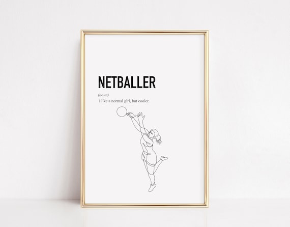 Netballer Print Netball Print Netball Poster Netball Gifts - Etsy Australia