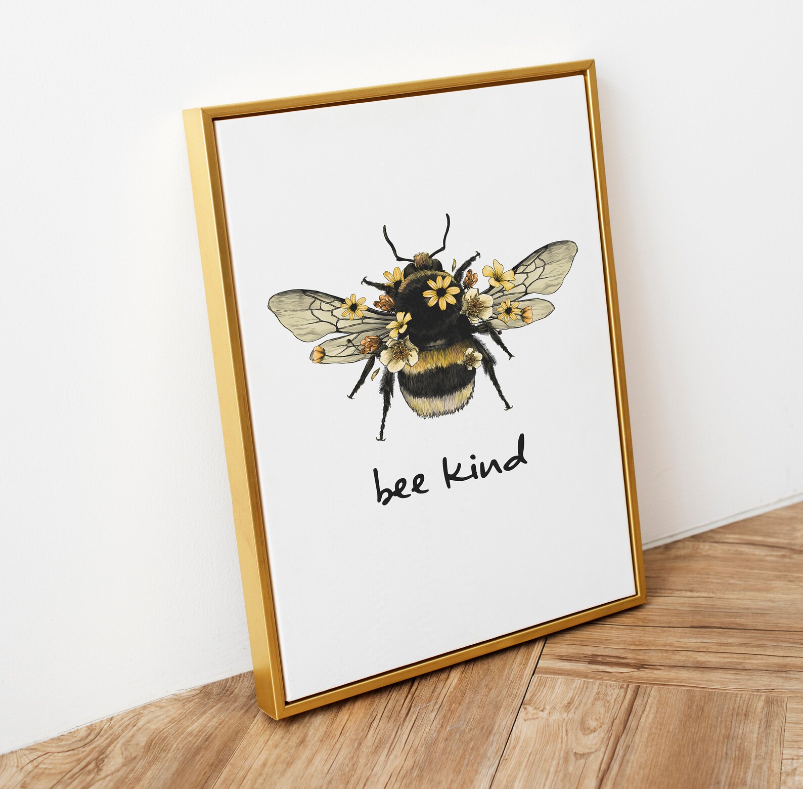 Be Kind Poster Bumble Bee Decor Inspirational Quote Nursery - Etsy