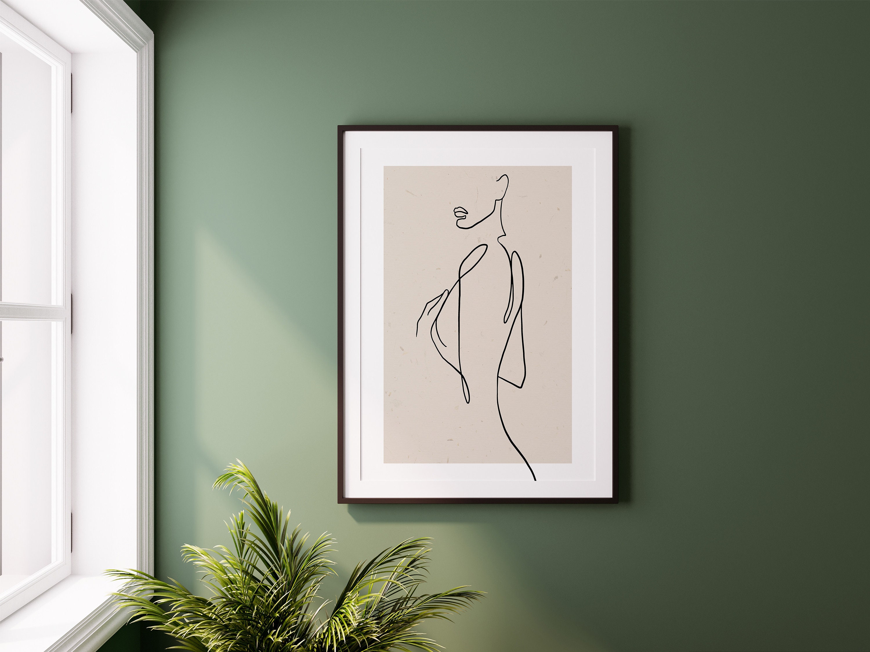 Woman Line Drawing Female Line Art One Line Drawing Modern | Etsy