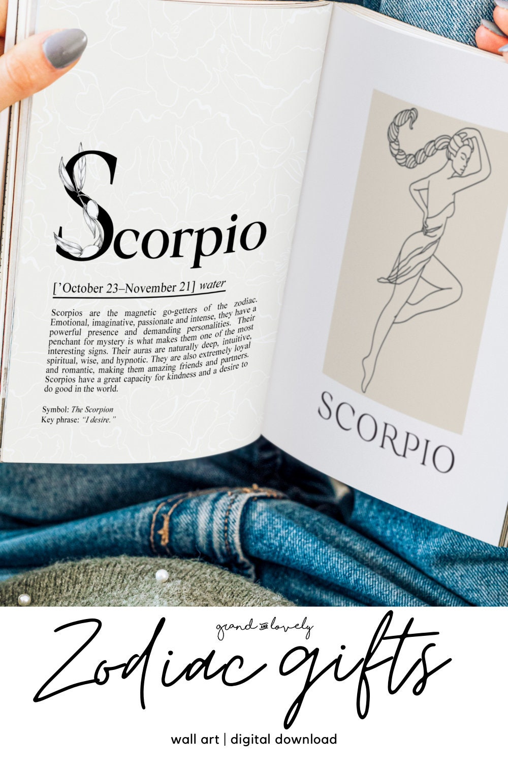 Scorpio Definition Print Scorpio Gifts Scorpio Print | Etsy