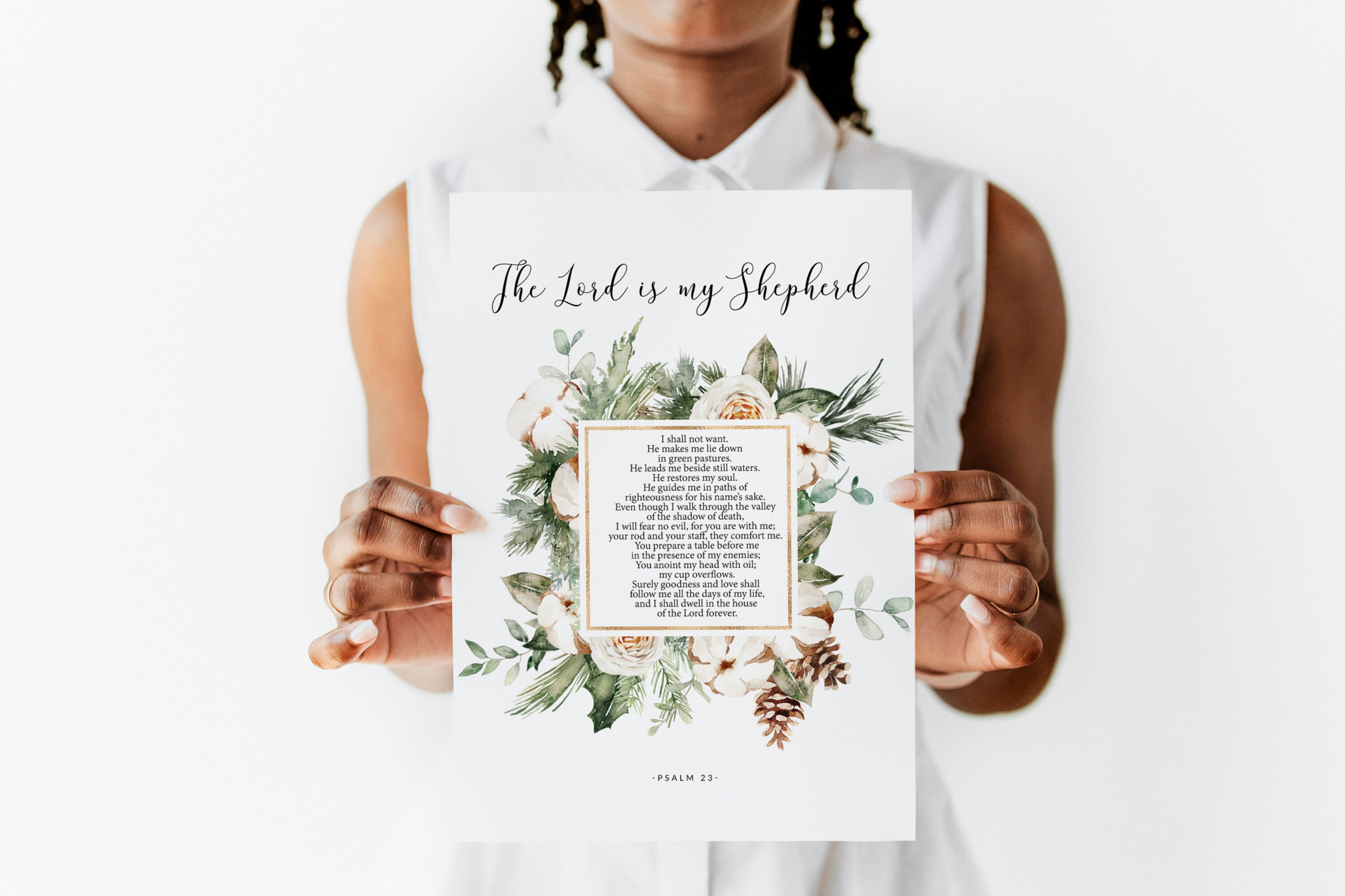 Psalm 23 the Lord is My Shepherd Christian Gift Christian | Etsy