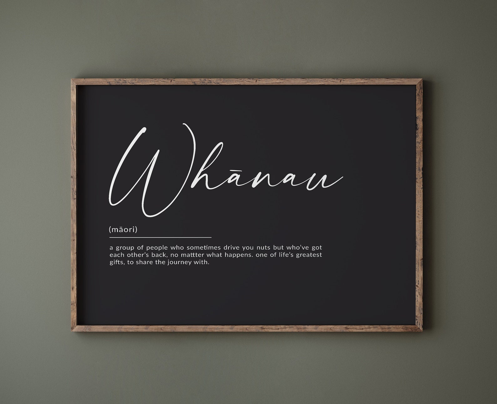 Maori Print Whanau Definition Print Whanau Poster New - Etsy Australia