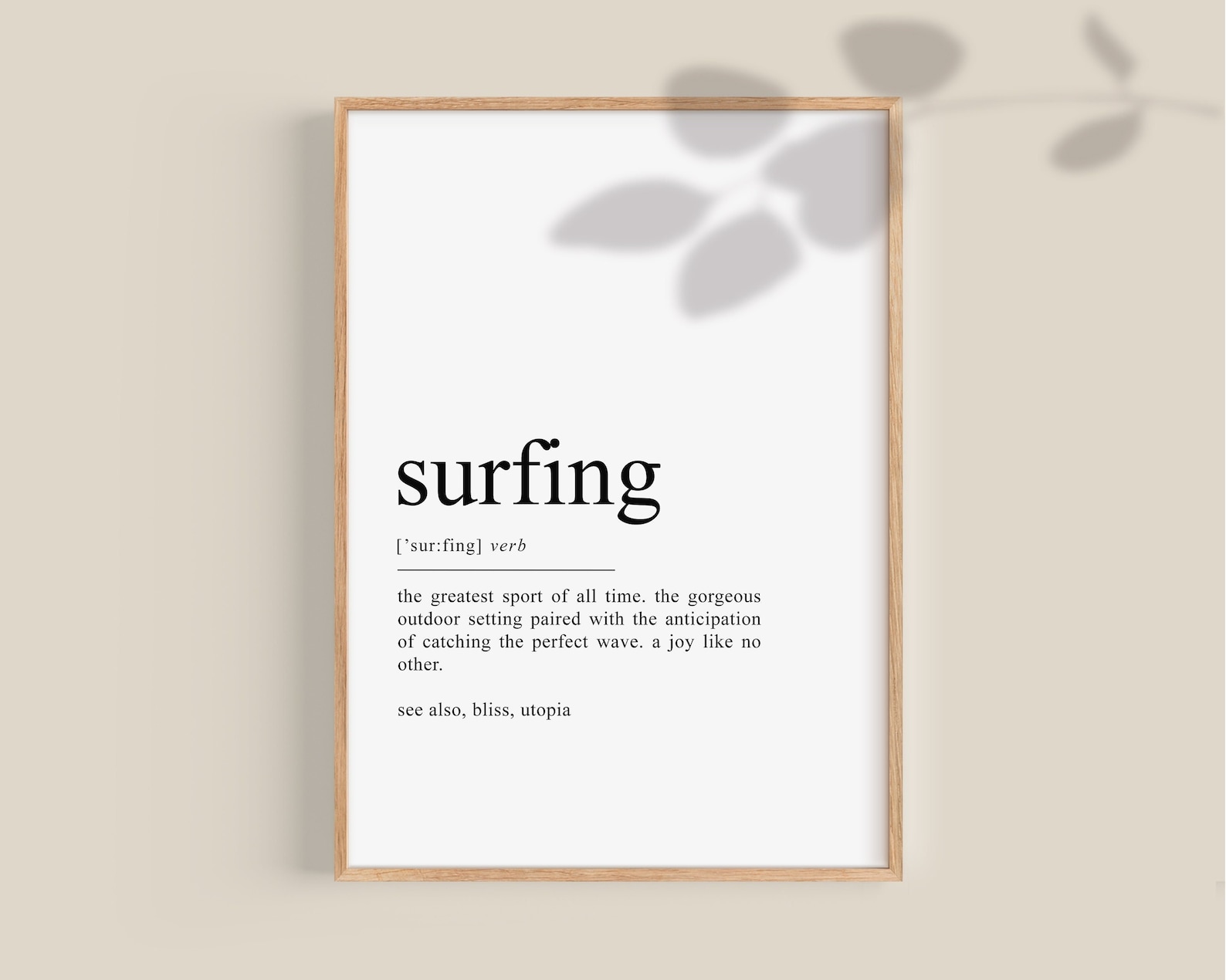 Surfing Poster Surfing Definition Print Surfing Print - Etsy