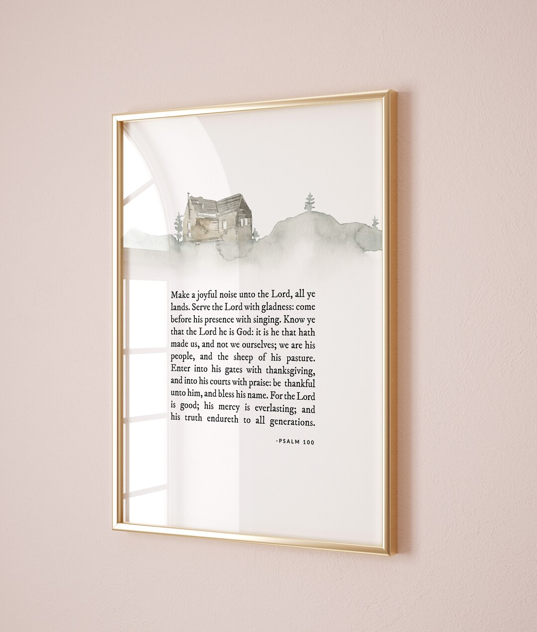 Psalm 100 Printable, Thanksgiving Prayer | Thanks Giving Poem ...