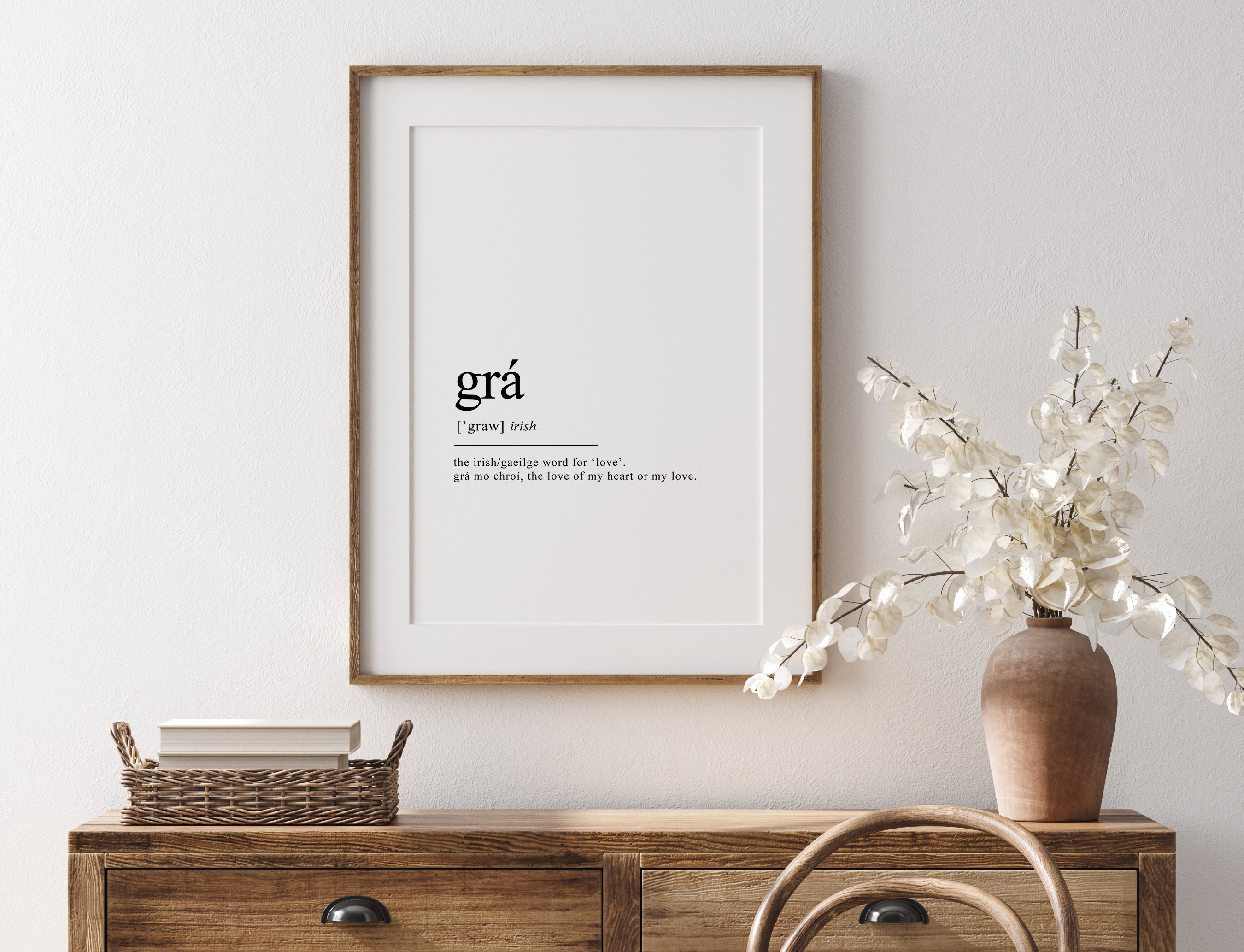 Grá Irish Print Irish Gift Ireland Poster Boyfriend Gift - Etsy