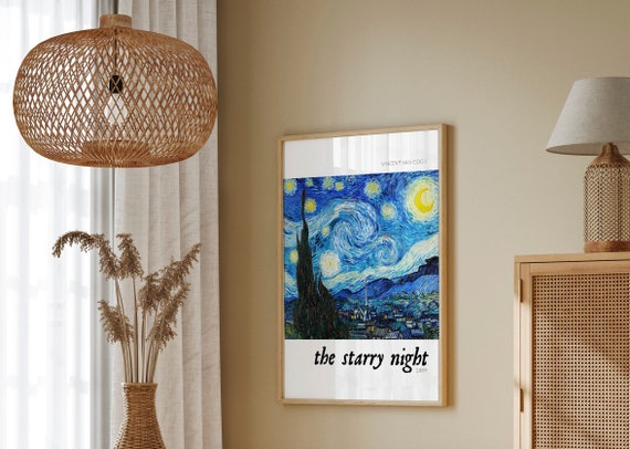 Van Gogh Poster the Starry Night Vincent Van Gogh Print Van - Etsy