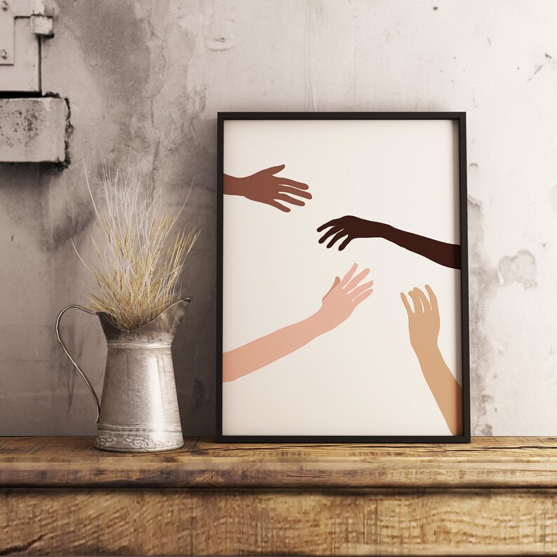 Inclusive Classroom Posters All Skin Colors Prints Trendy - Etsy