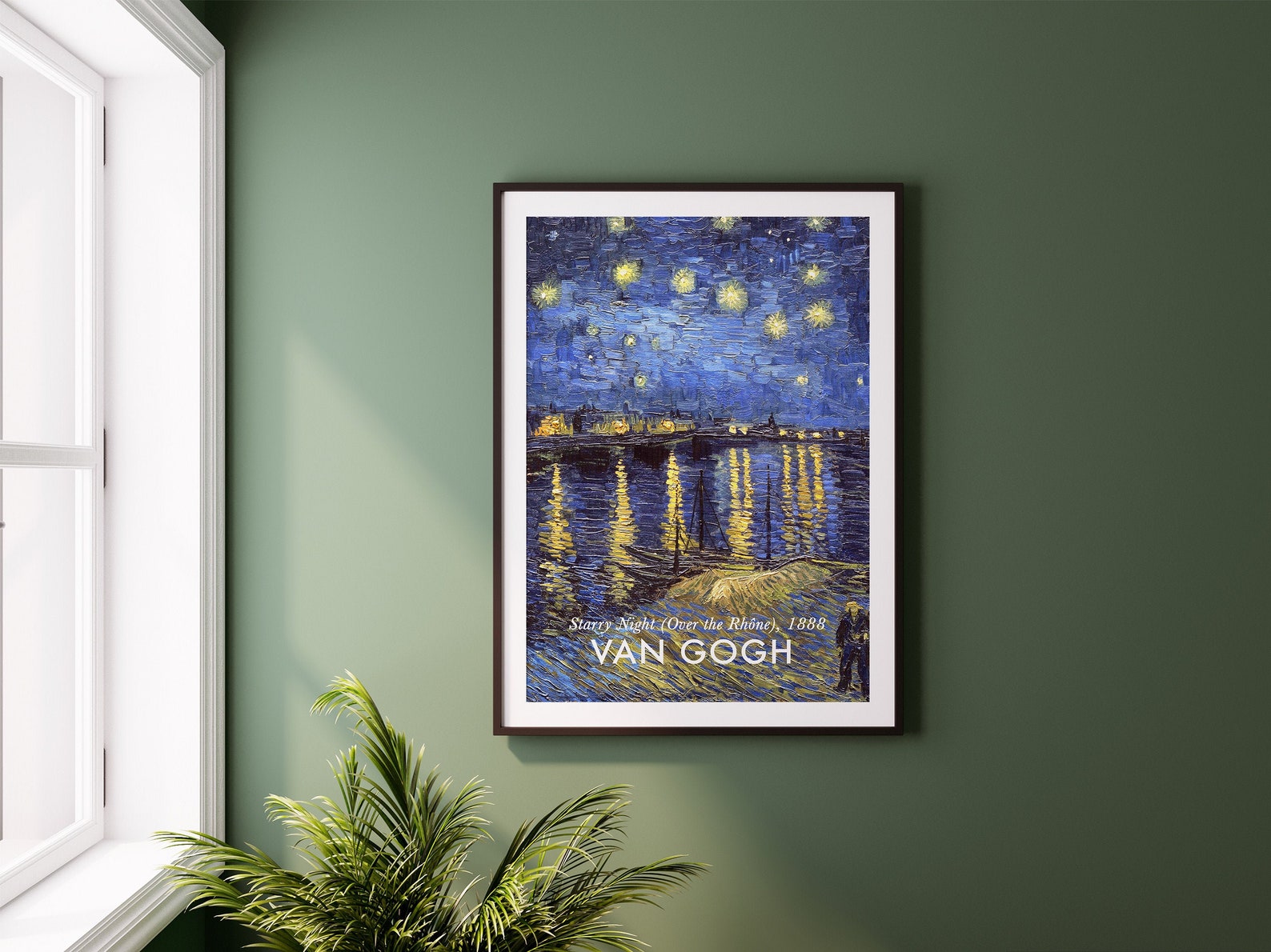 Van Gogh Print the Starry Night Over the Rhône Vincent Van - Etsy