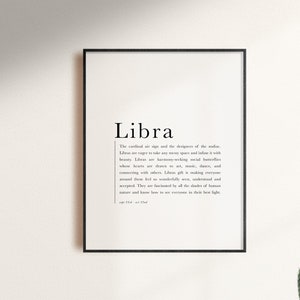 Libra Poster, Libra Gift, Libra Print, Libra Wall Art, Zodiac Gifts ...