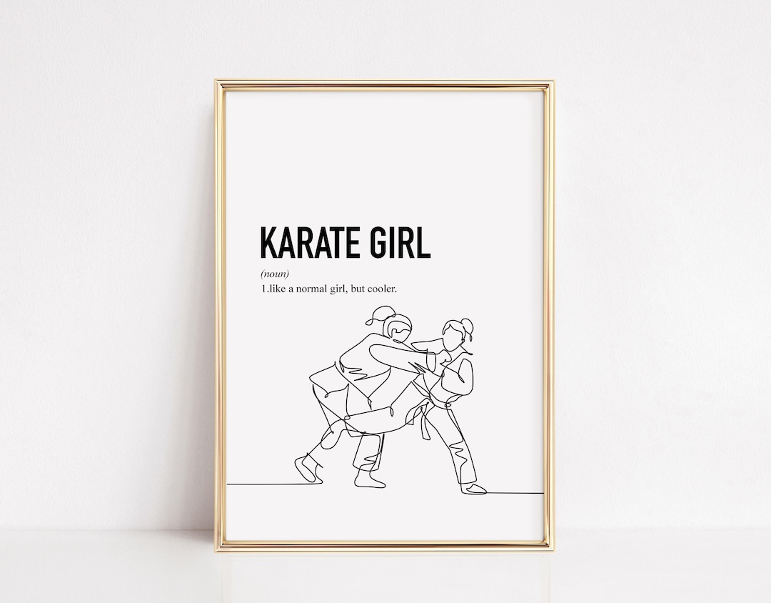 Karate Poster, Karate Gifts, Gift for Karate Team Karate Wall Art for ...