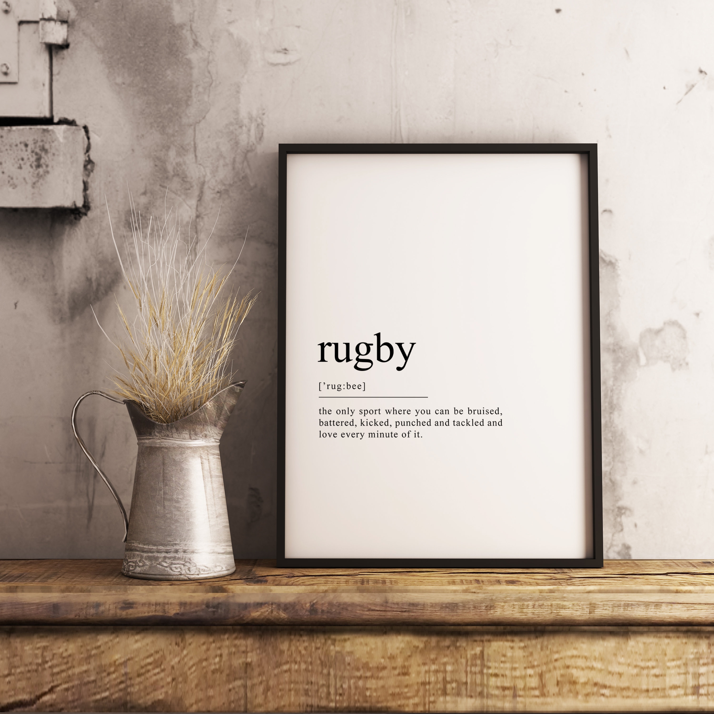 Rugby Gifts Rugby Definition Print Rugby Poster Rugby - Etsy