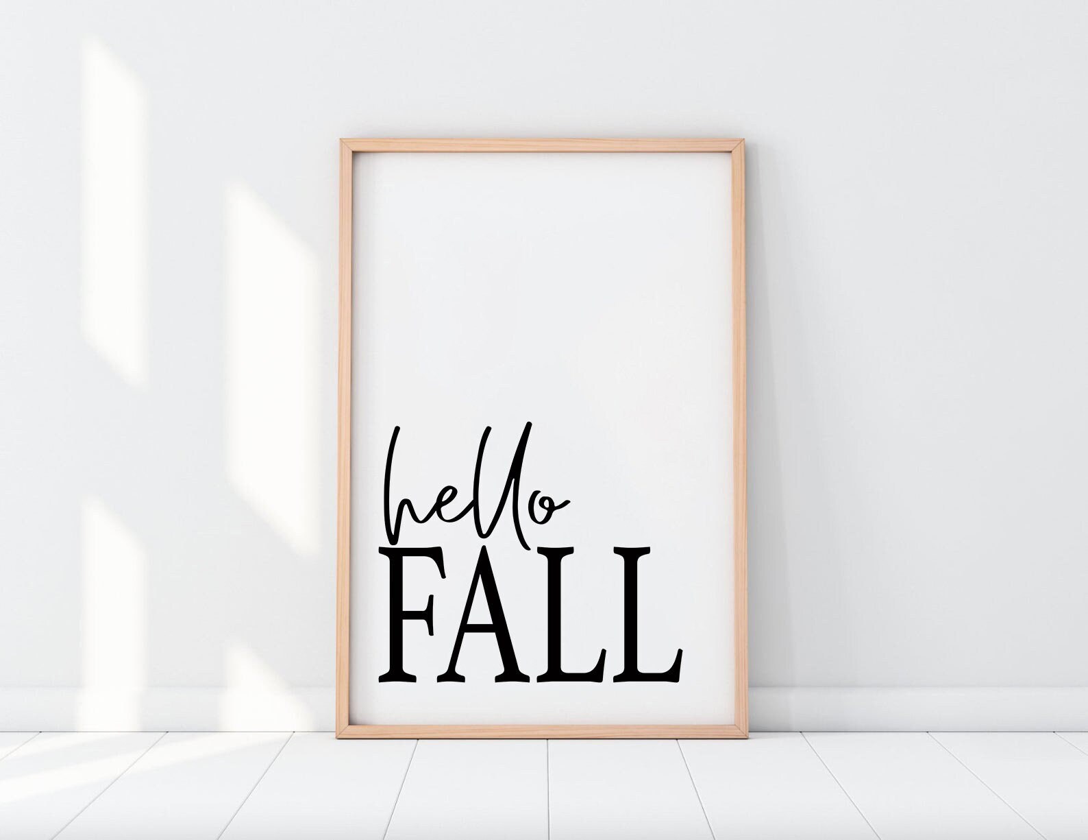Hello Fall Printable Fall Decor Fall Wall Decor Autumn - Etsy