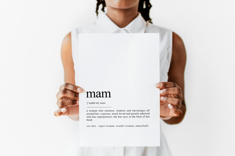 Mam Definition Print Mother's Day Gift Irish Mammy Wall - Etsy Ireland