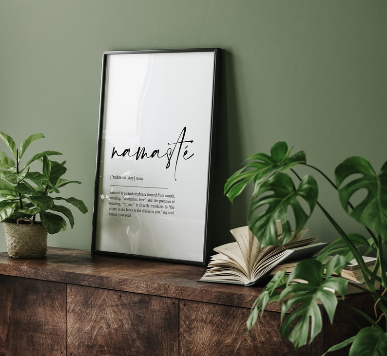 Namasté Print Namasté Poster Namaste Art Prints Yoga Studio - Etsy