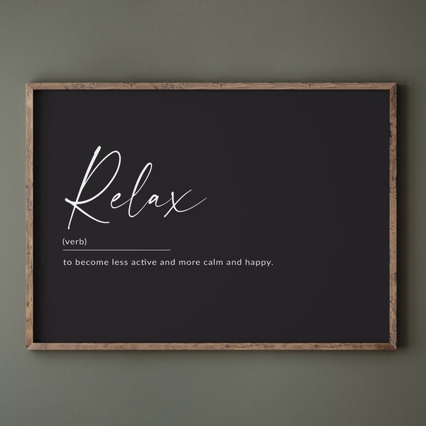 Relax Bathroom Wall Art - Etsy