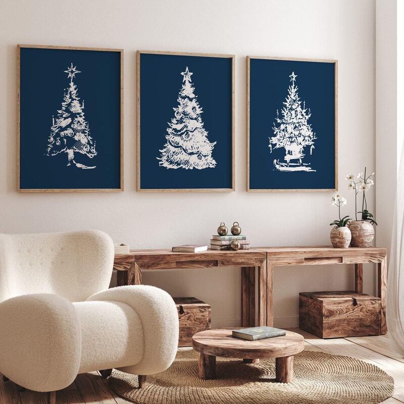 Navy Christmas Decor - Etsy