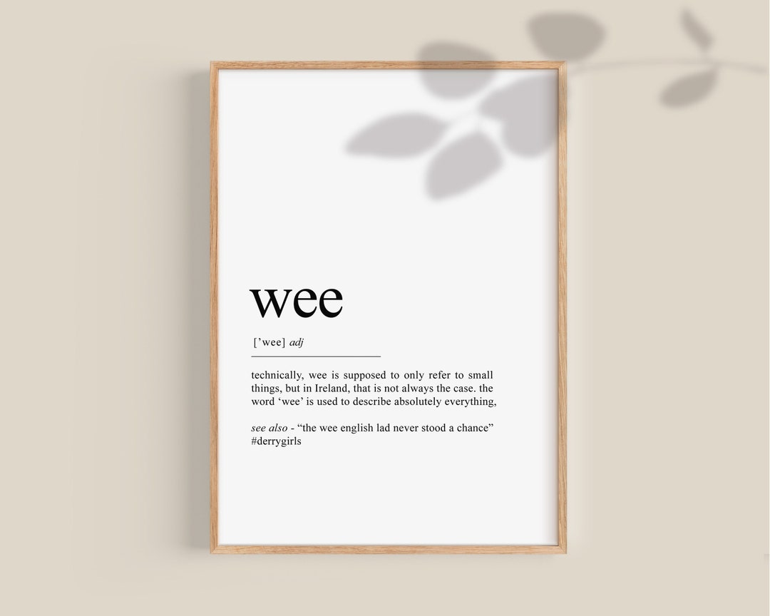Funny Ireland Print, Wee Definition Poster, Irish Gift Irish Print ...
