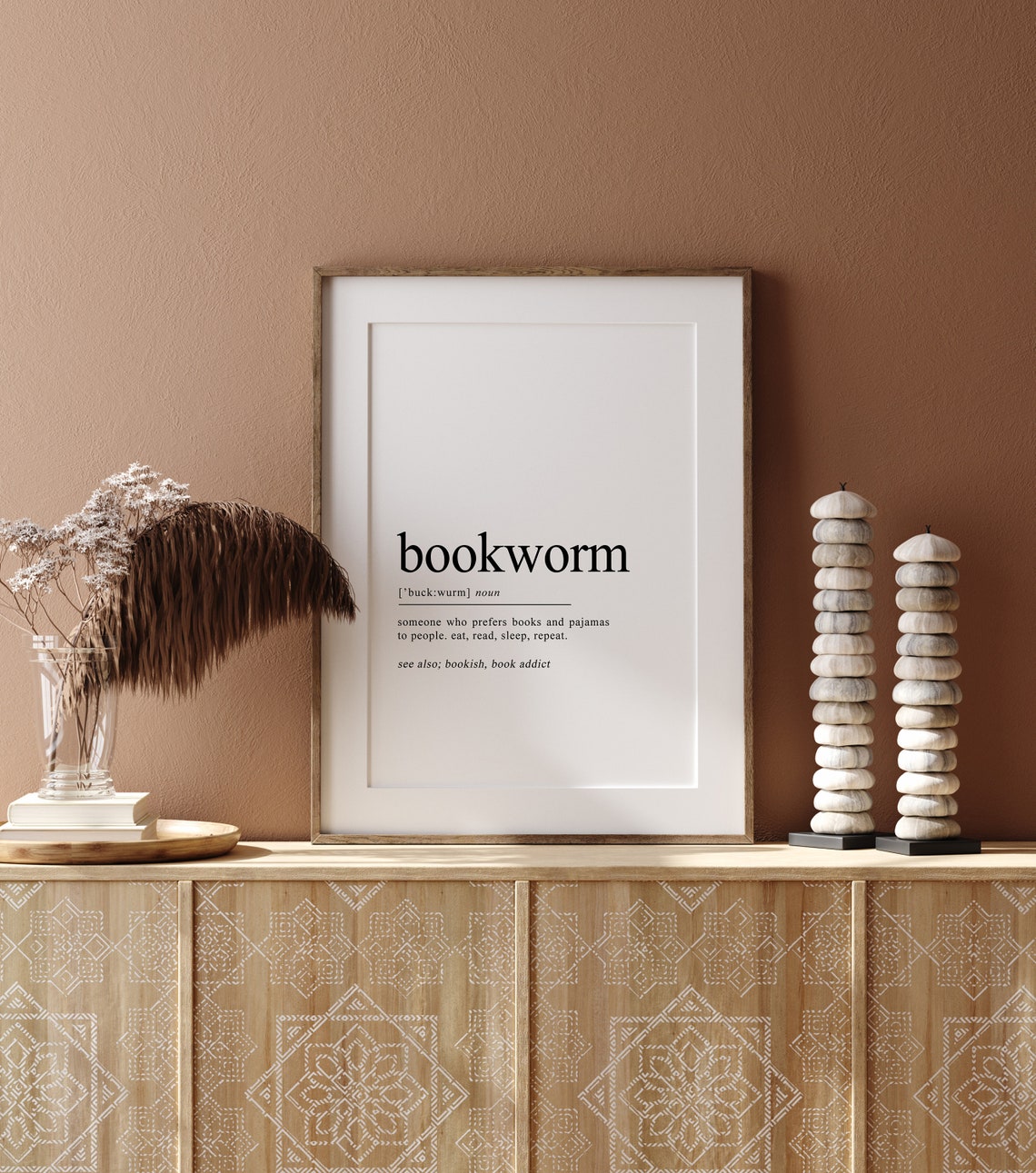 Bookworm Definition Print, Gift for Book Lover, Gift for Bookworms ...