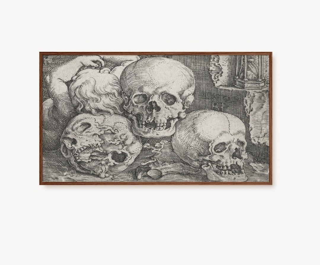 Samsung Frame TV Skeleton Art Halloween | Skeleton Art for Frame TV ...