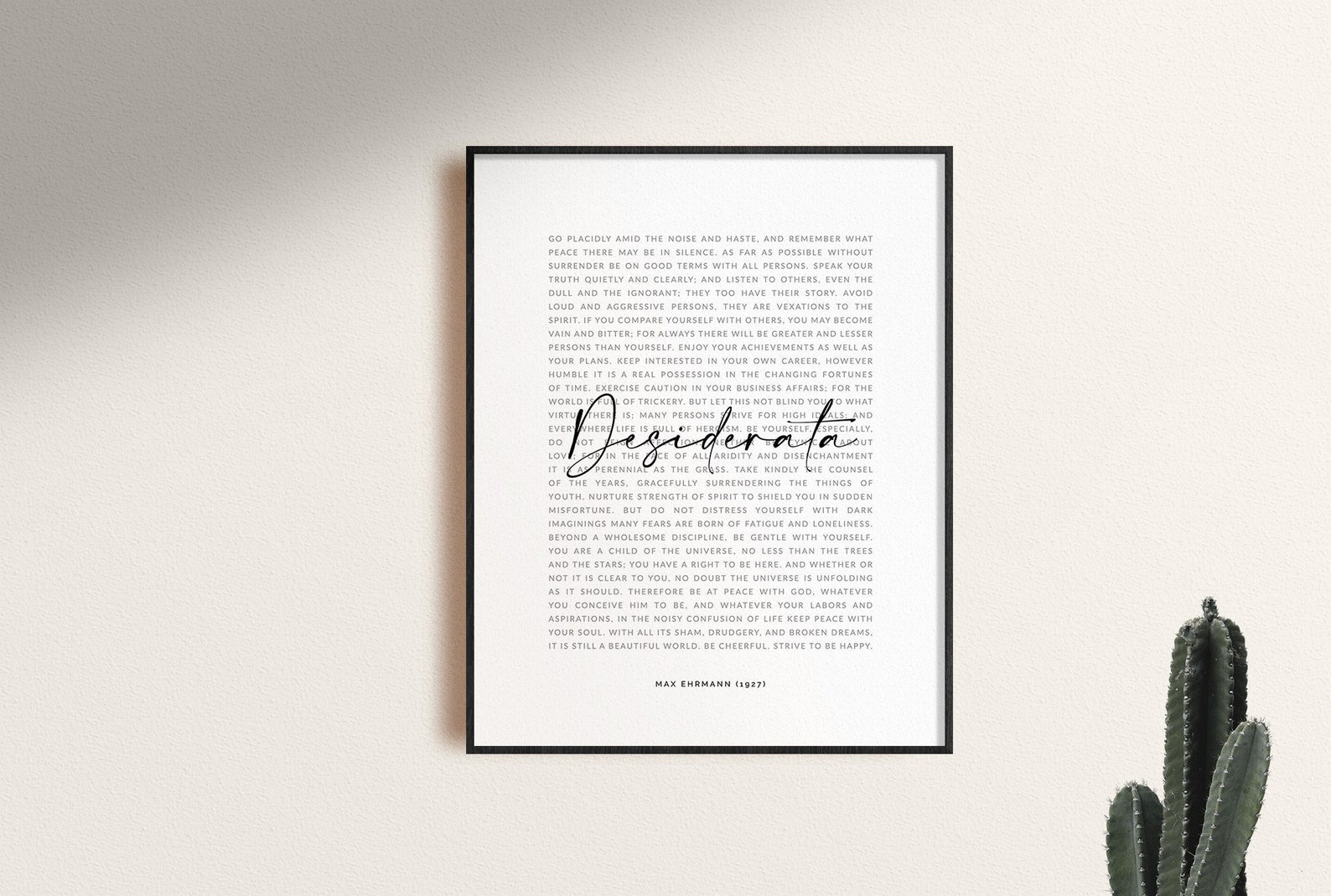 Desiderata Print Desiderata Poem Desiderata Poster | Etsy