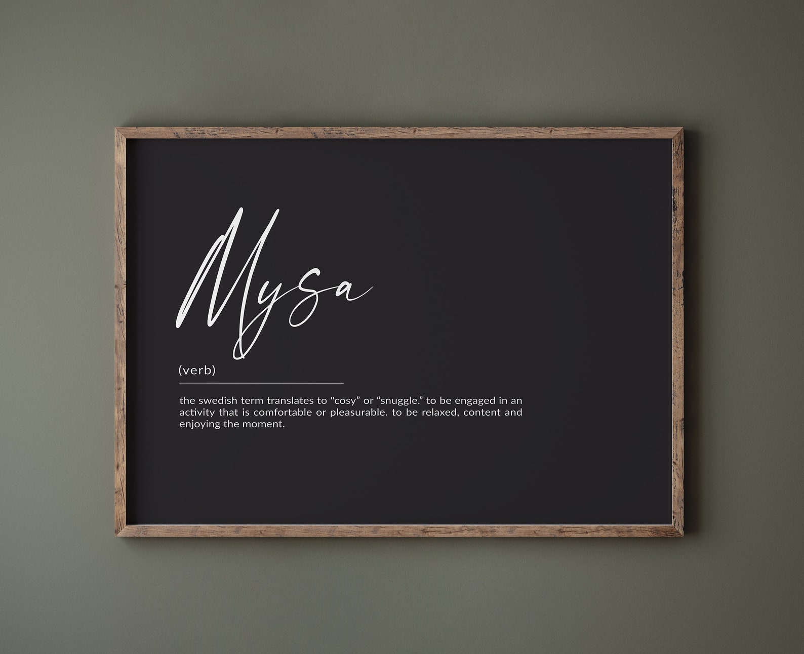 Mysa Print, Mysa Definition Poster, Mysa Gift, Mysa Sign, Scandi Print ...
