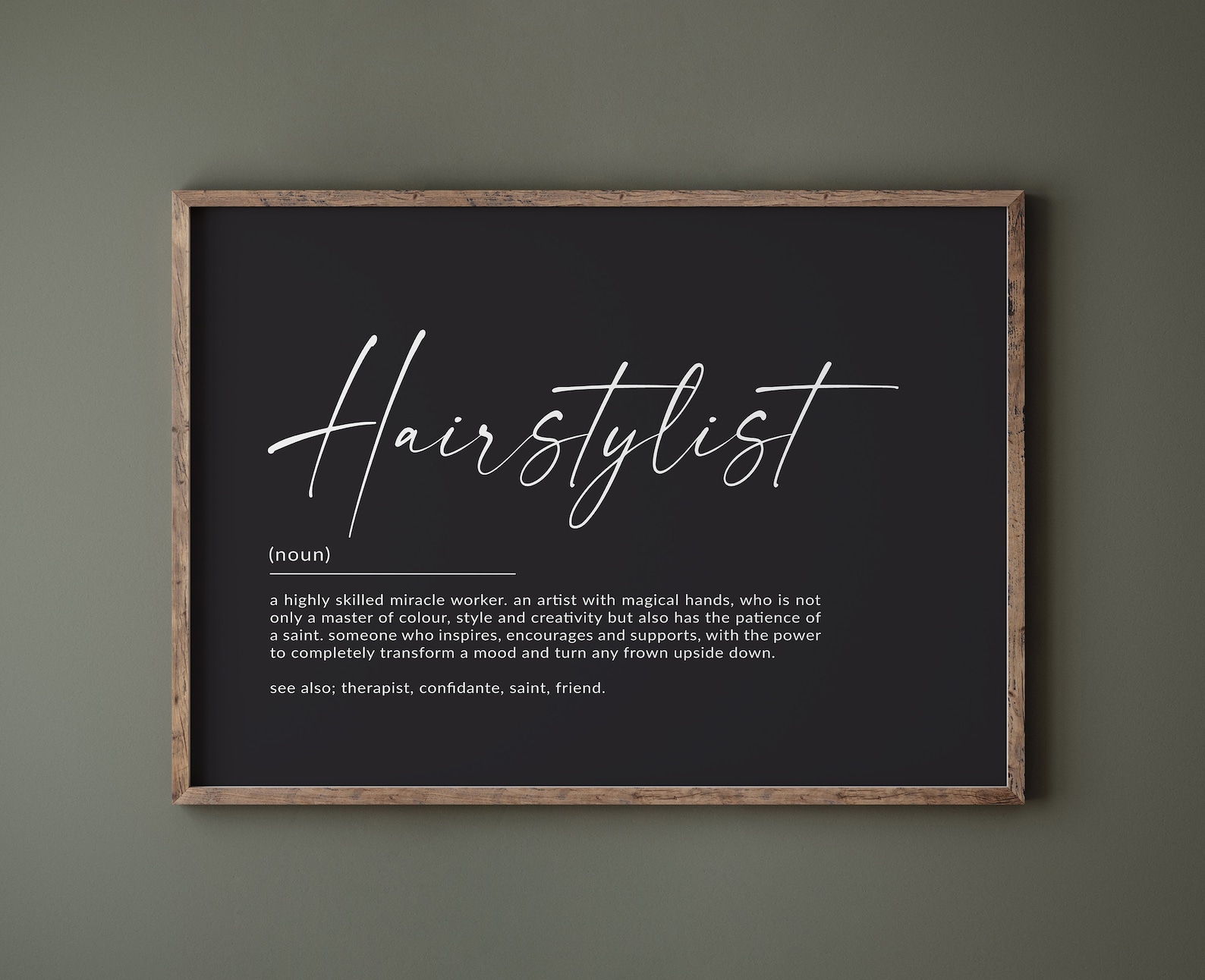 Hairstylist Definition Print Hairstylist Gift Hair Stylist - Etsy