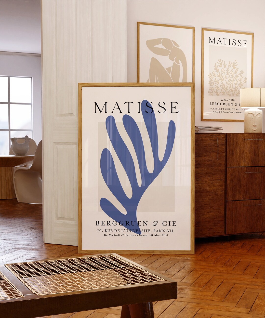 Matisse Print, Blue Matisse Cut Outs Poster, Museum Exhibition Poster ...