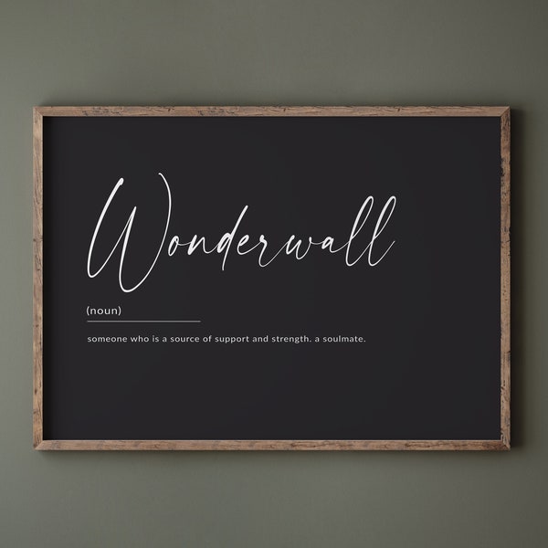 Wonderwall - Etsy