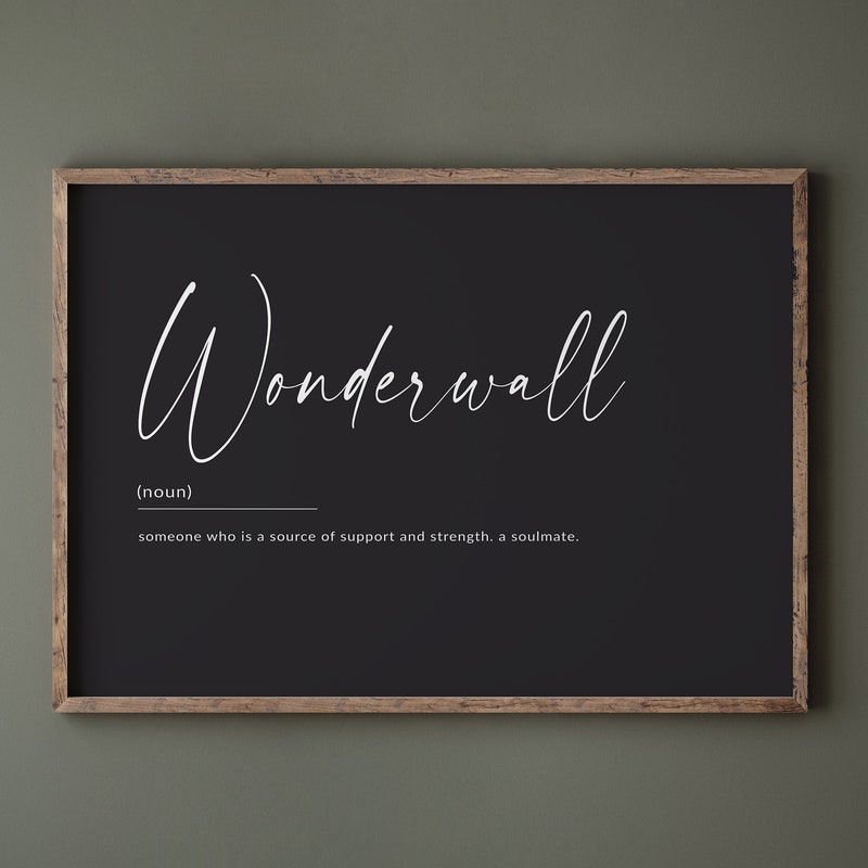 Wonderwall - Etsy