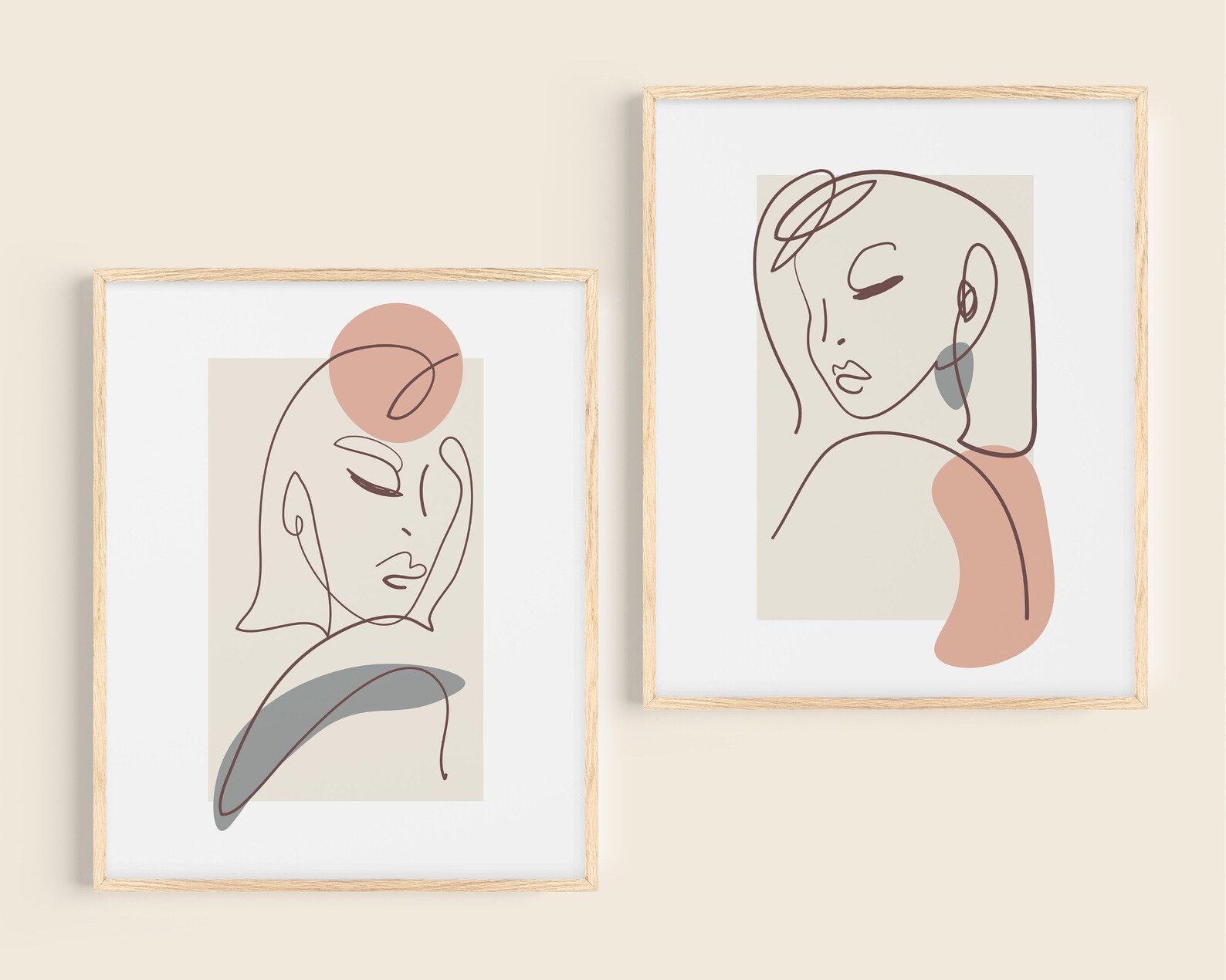 Female Line Art Woman Line Drawing One Line Drawing Modern | Etsy