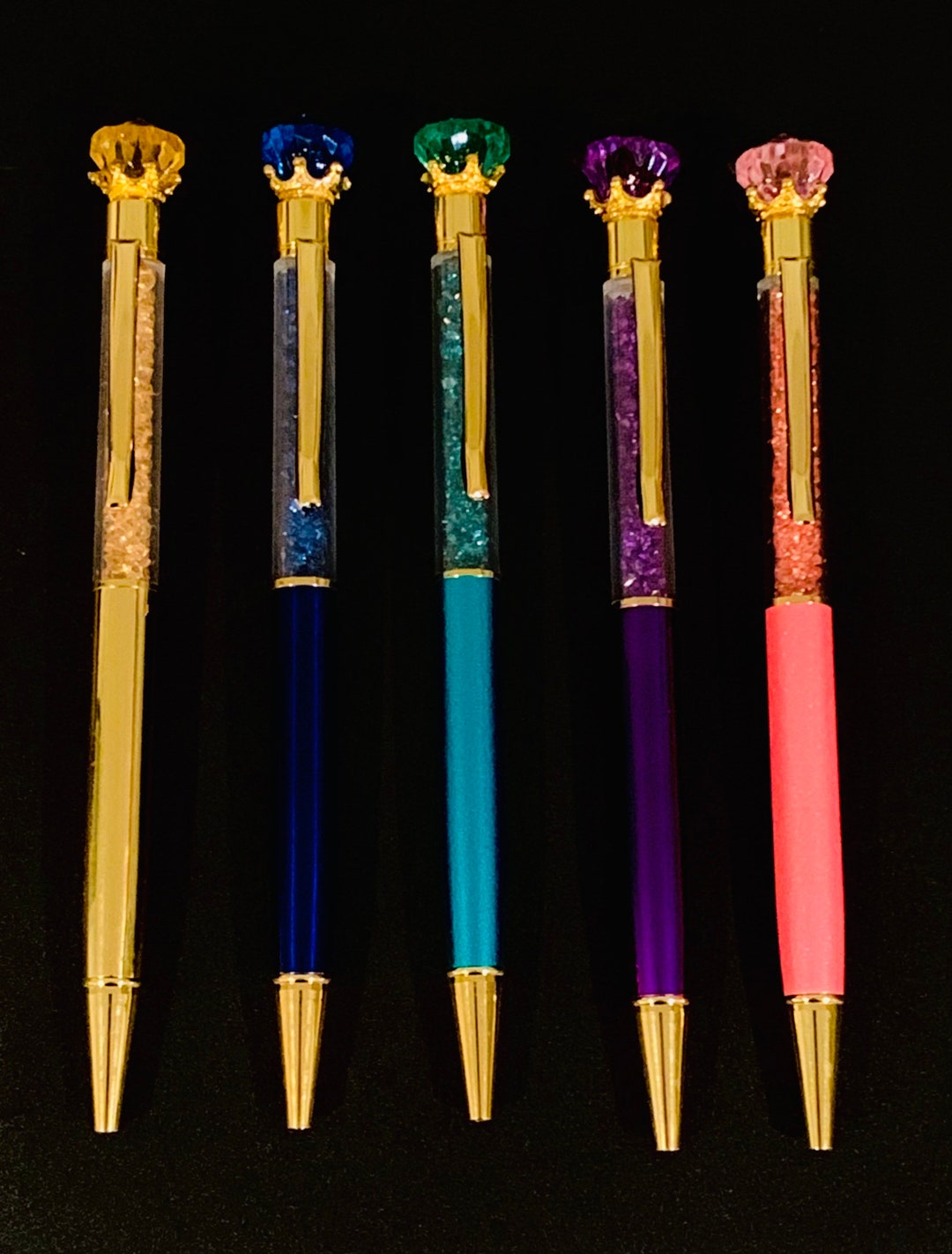 Fancy Crystal Filled Pen - Etsy