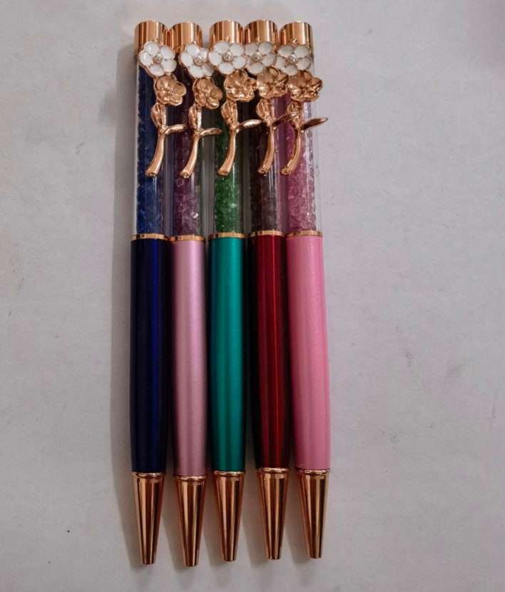 Flower Pen With Crystals. - Etsy