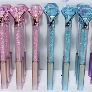 Colored Diamond Top Pen With Crystals. - Etsy