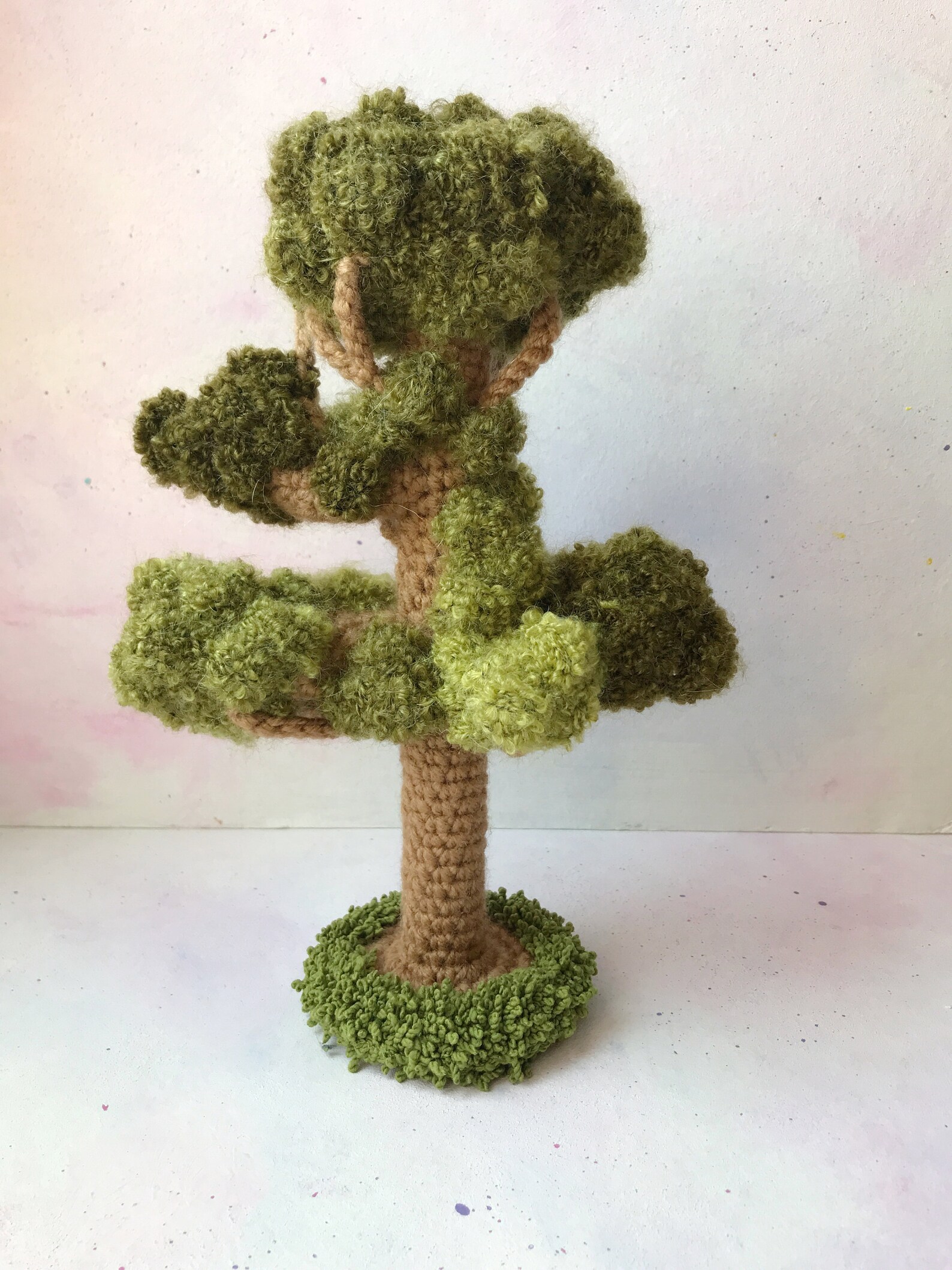 Crochet tree knitted trees small forest Montessori child | Etsy