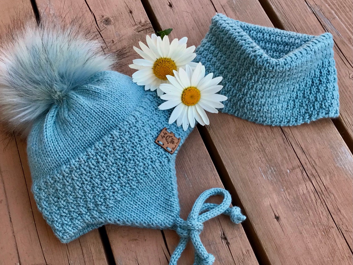 PATRON TRICOT-Tuque Léo / Léa avec oreilles / Français et Anglais ...