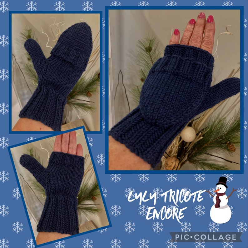 KNITTING PATTERN - Mittens With Flap / in French - Etsy