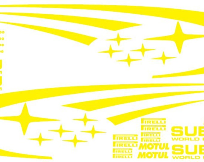 SUBARU Rally Style Decals - Etsy
