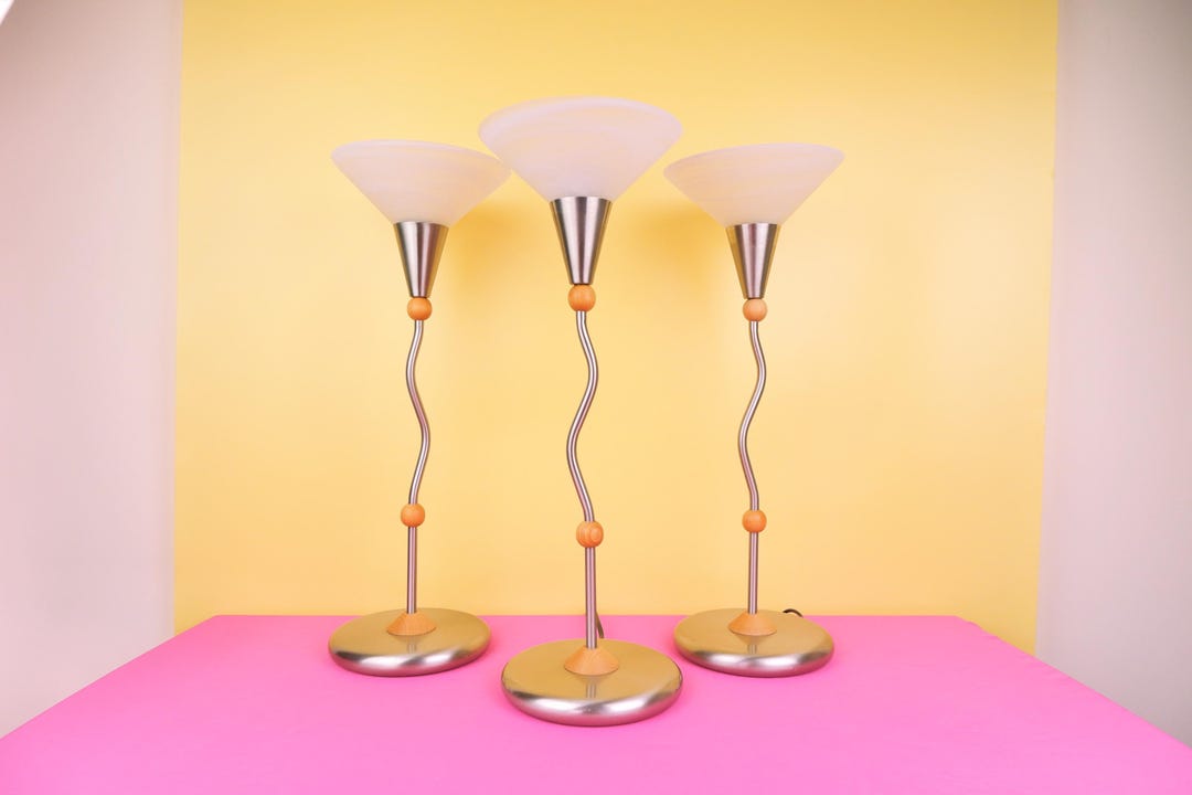 Vintage Y2K Wiggly Wavy Squiggly Table Lamp, Steinhauer Mood Lighting ...