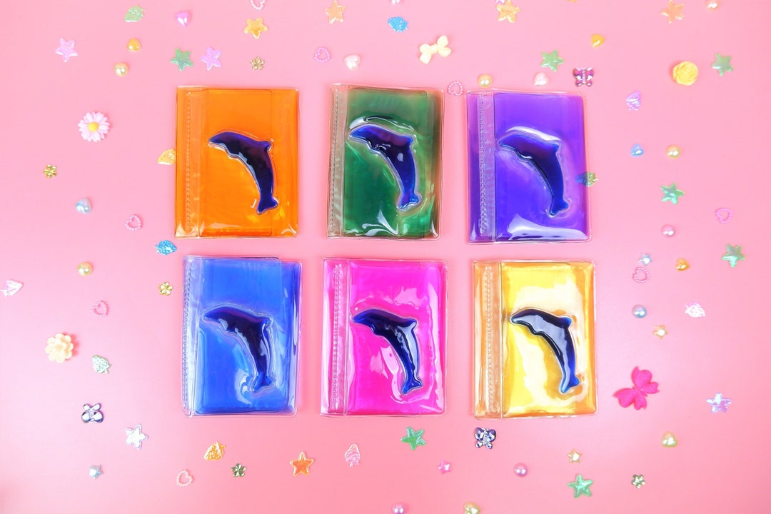 90s Gel Dolphin Card Holder, Y2K Nostalgia Wallet - Etsy
