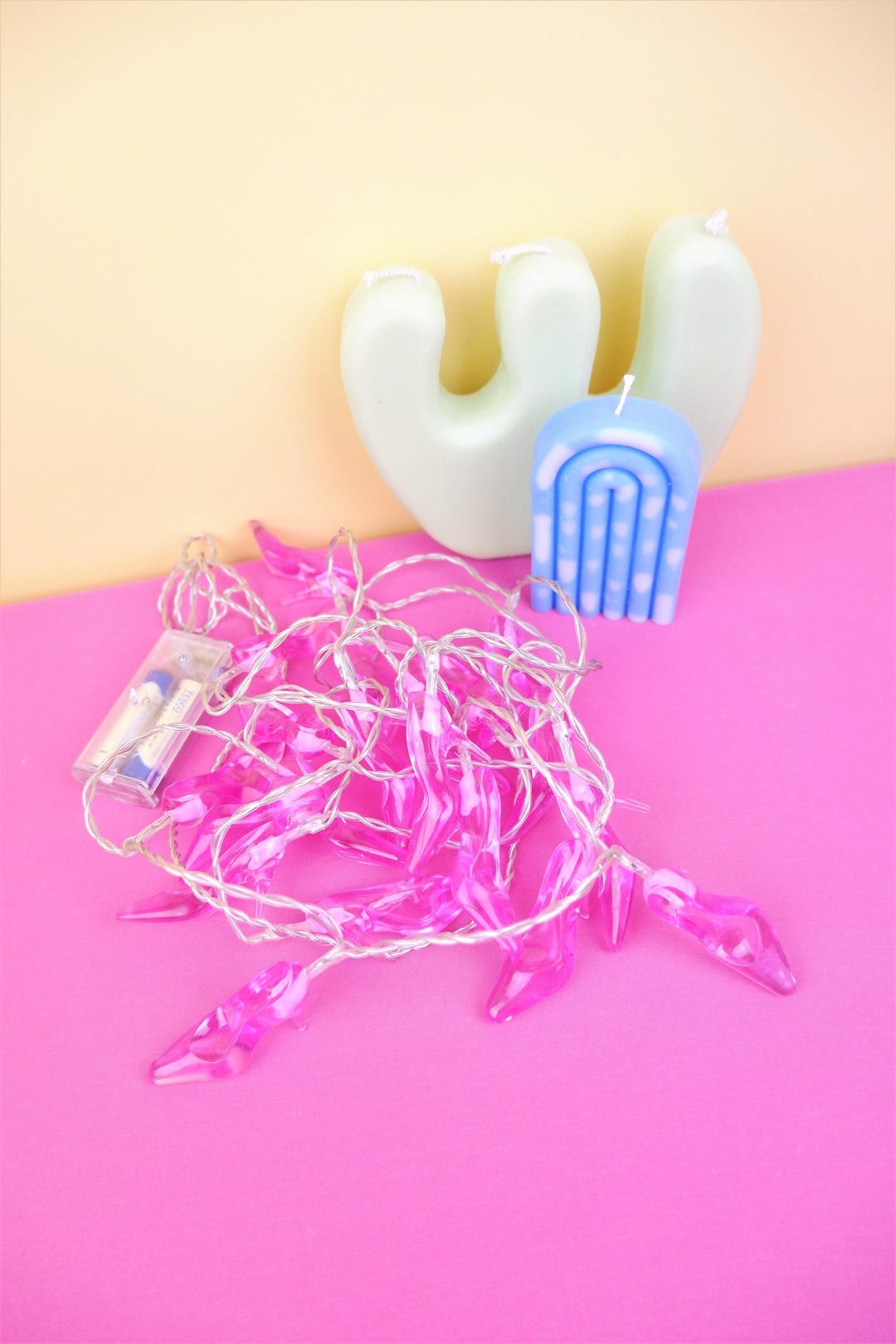 Vintage Y2K Pink Heels String Fairy Lights 2000s Princess Design, Mood ...