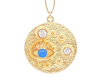 Gold Eye Locket - Etsy