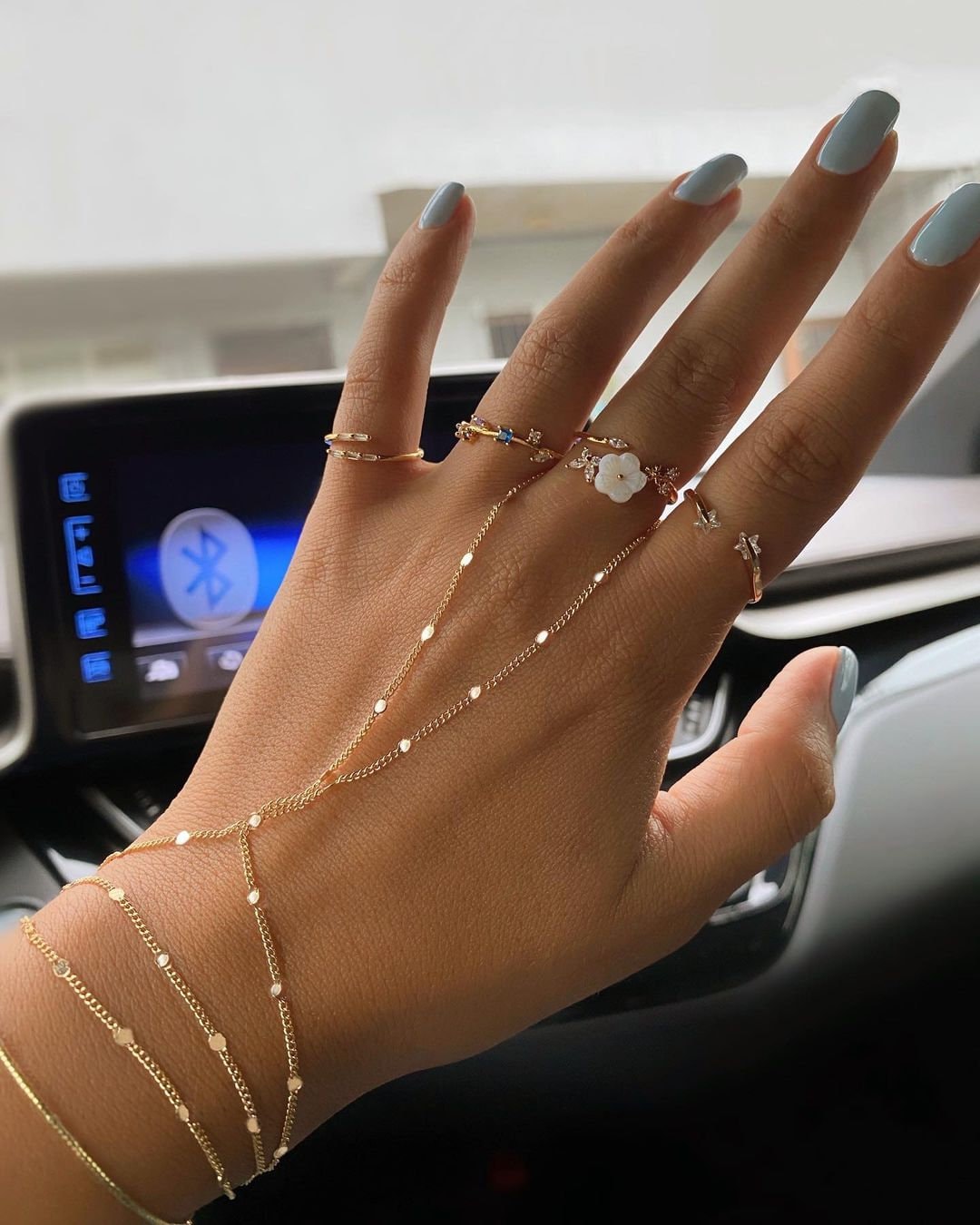 Hand Chain Bracelet, Slave Body Chain Bracelet, Gold Chain, Y2k Ring - Etsy