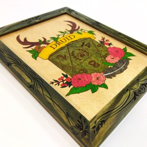 Framed Wall Decor D&D, Player Gift, Dnd20, Druid, Personalized Gift ...