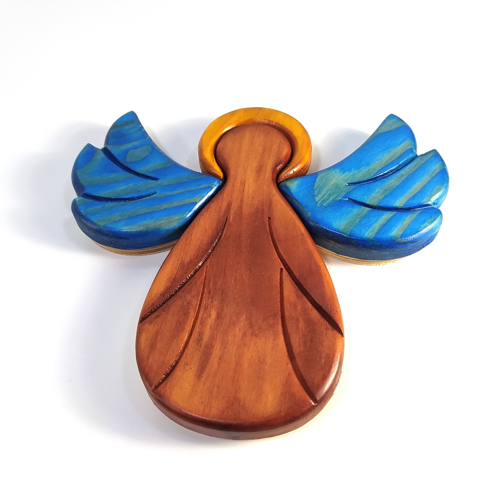 Wood Angel Can Be a Nice Christmas Gift. Intarsia Home Decor - Etsy