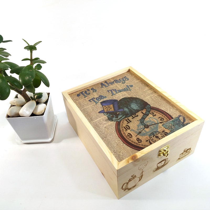Wooden Tea Box - Etsy