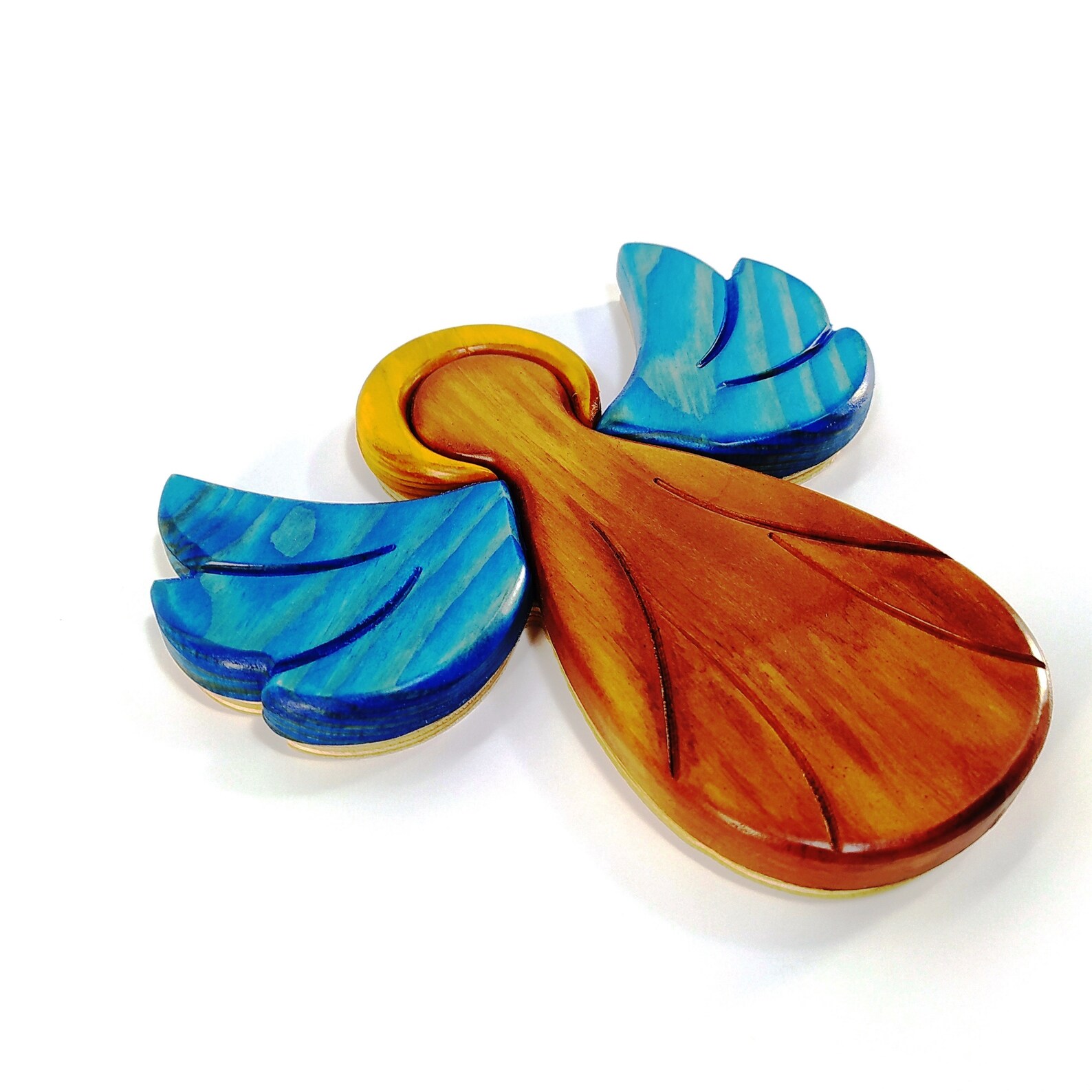 Wood Angel Can Be a Nice Christmas Gift. Intarsia, Home Decor ...