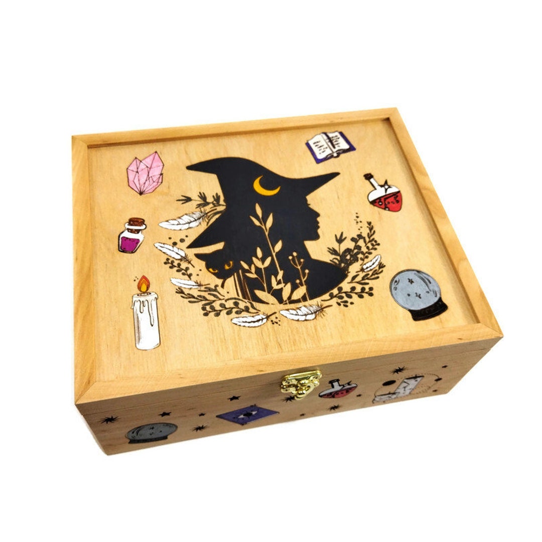 Magic Box. Personalized Witch Box. Little Witch's Secrets Box. Gift for ...